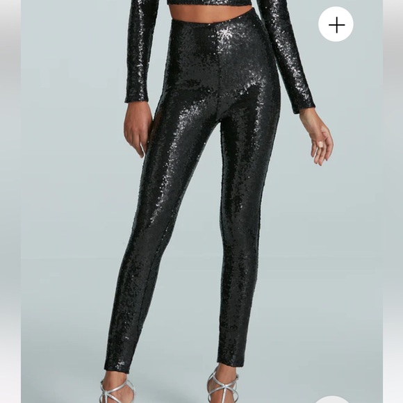 Commando | Pants & Jumpsuits | Commando Sequined Stretchy Leggings Sz S ...